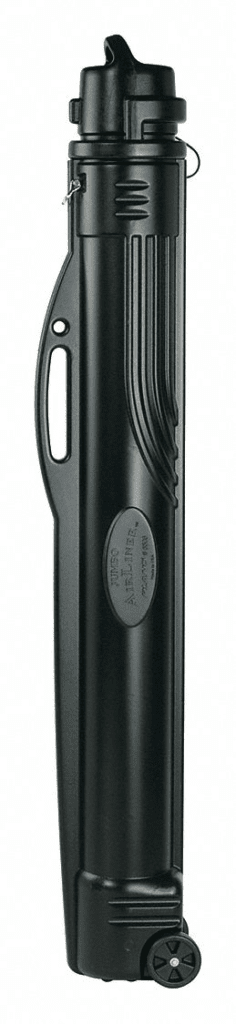 PLANO MOLDING 650800 Black Protective Tube Case, 112"L X 11-1/2"W X